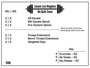 No Quit Zone: Workout Program – Jason Lee Hughes